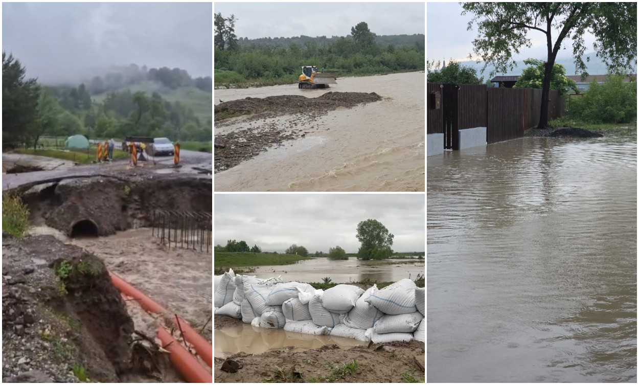 Ploile fac ravagii în ţară. La Pechea şi Slobozia Conachi, localnicii ...