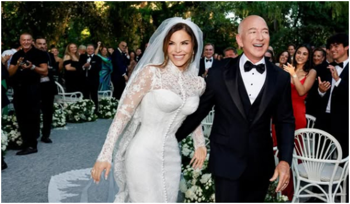 Jeff Bezos și Lauren Sanchez, nuntă ca-n filme pe insula San Giorgio. Rochia miresei, aproape un ...