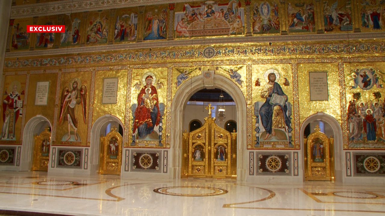 Imagini exclusive din interiorul Catedralei Mântuirii Neamului, cu o ...